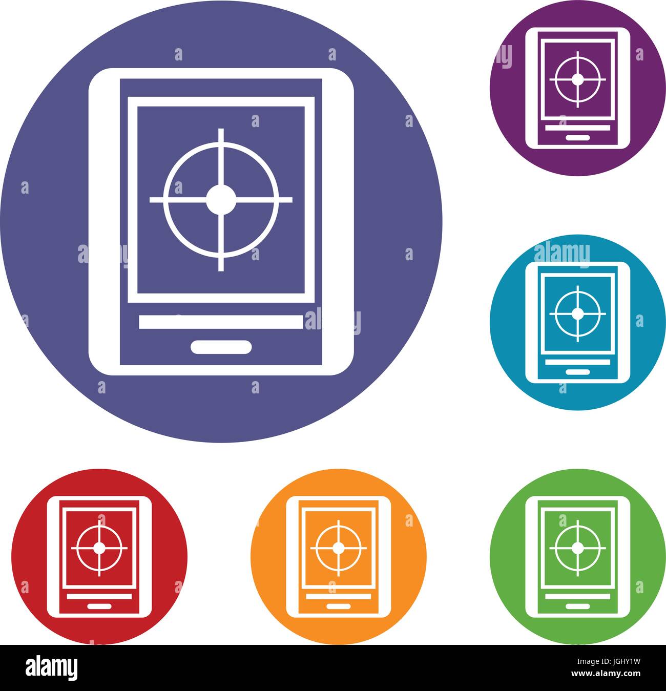 Radar icons set Stock Vector Image & Art - Alamy