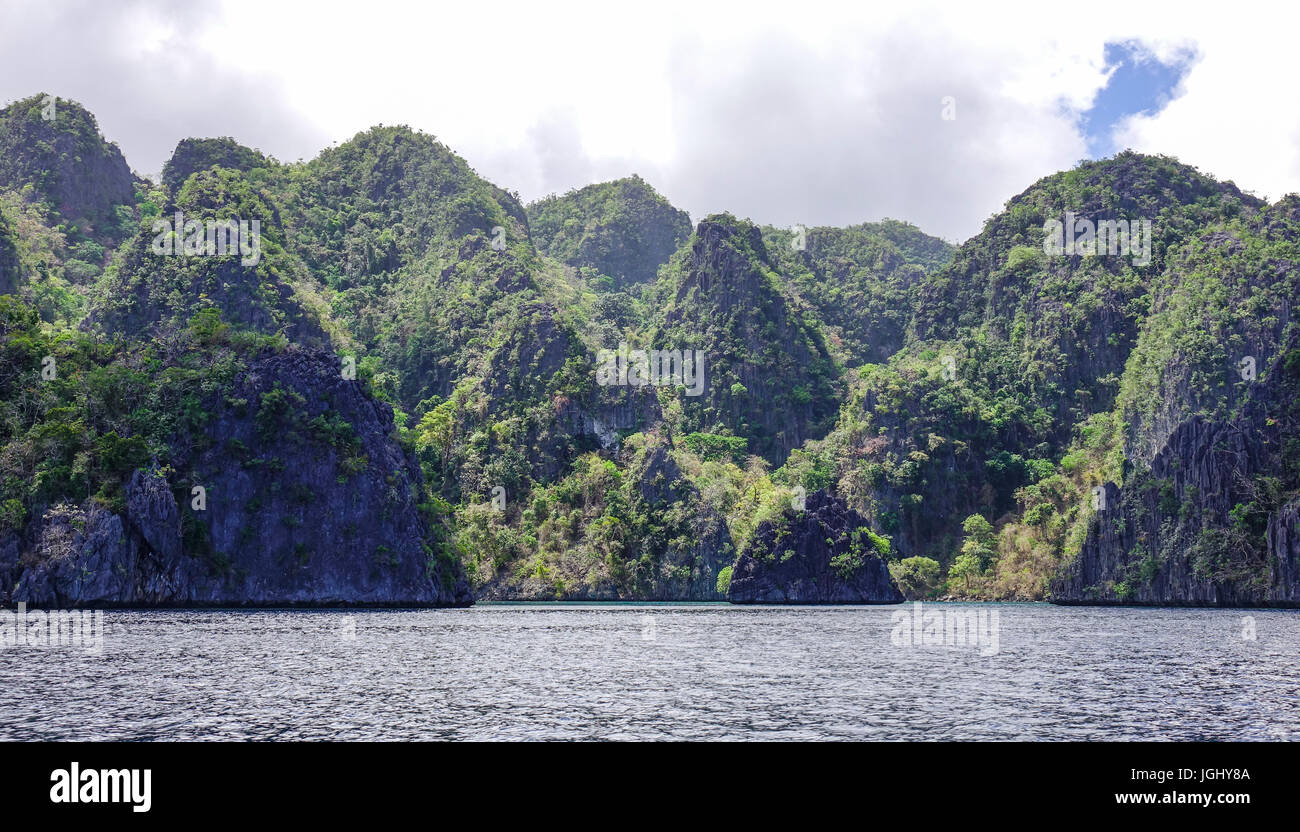 Landscape of Coron Island at sunny day in The Philippines Stock Photo ...