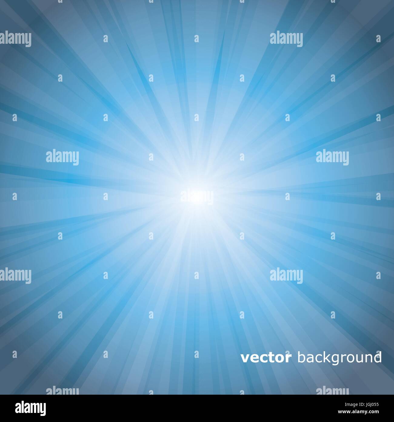 Blue Sun Rays Vector Illustration Stock Vector Image & Art - Alamy