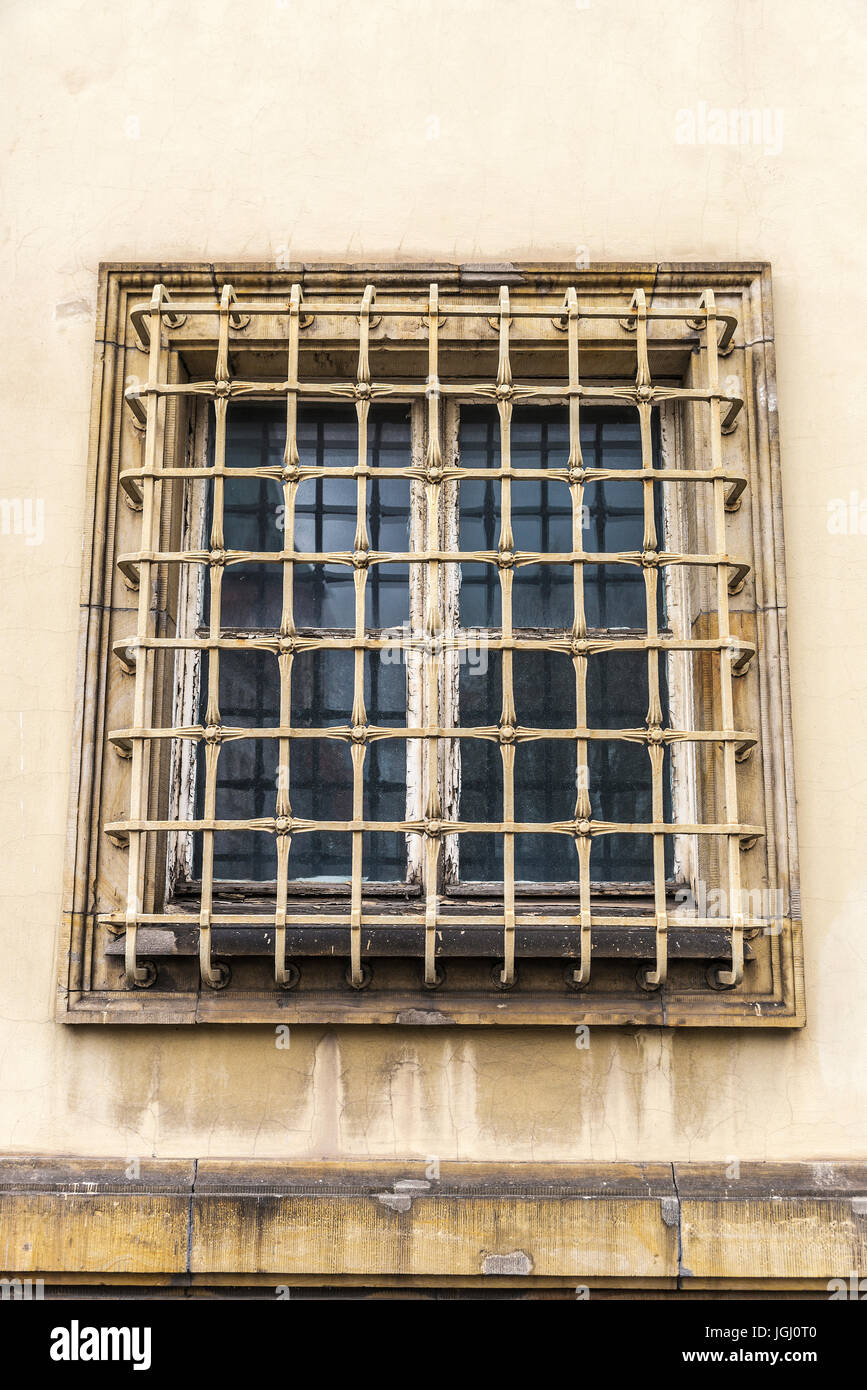 Old barred window in Berlin, Germany Stock Photo - Alamy