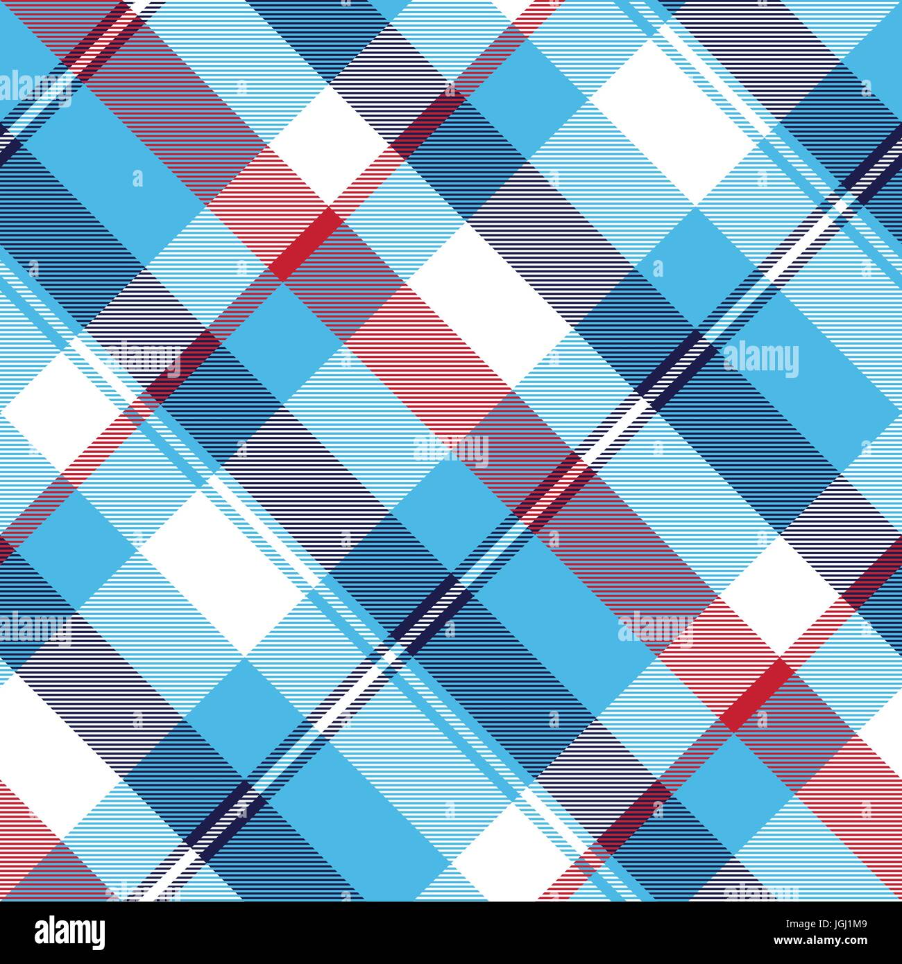 Turquoise seamless pattern check plaid fabric texture madras. Vector ...