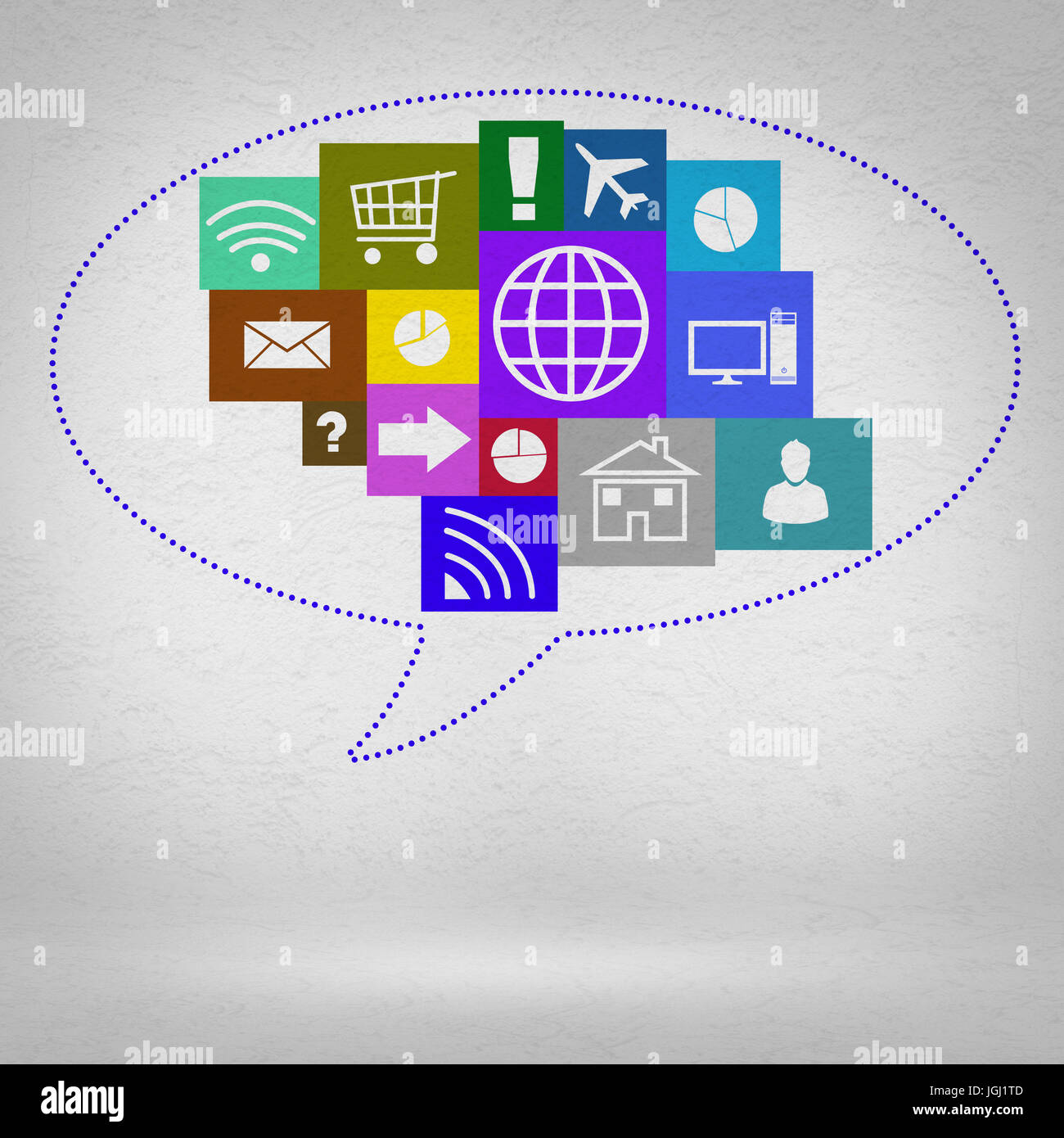 User interface, concept of social network Stock Photo - Alamy