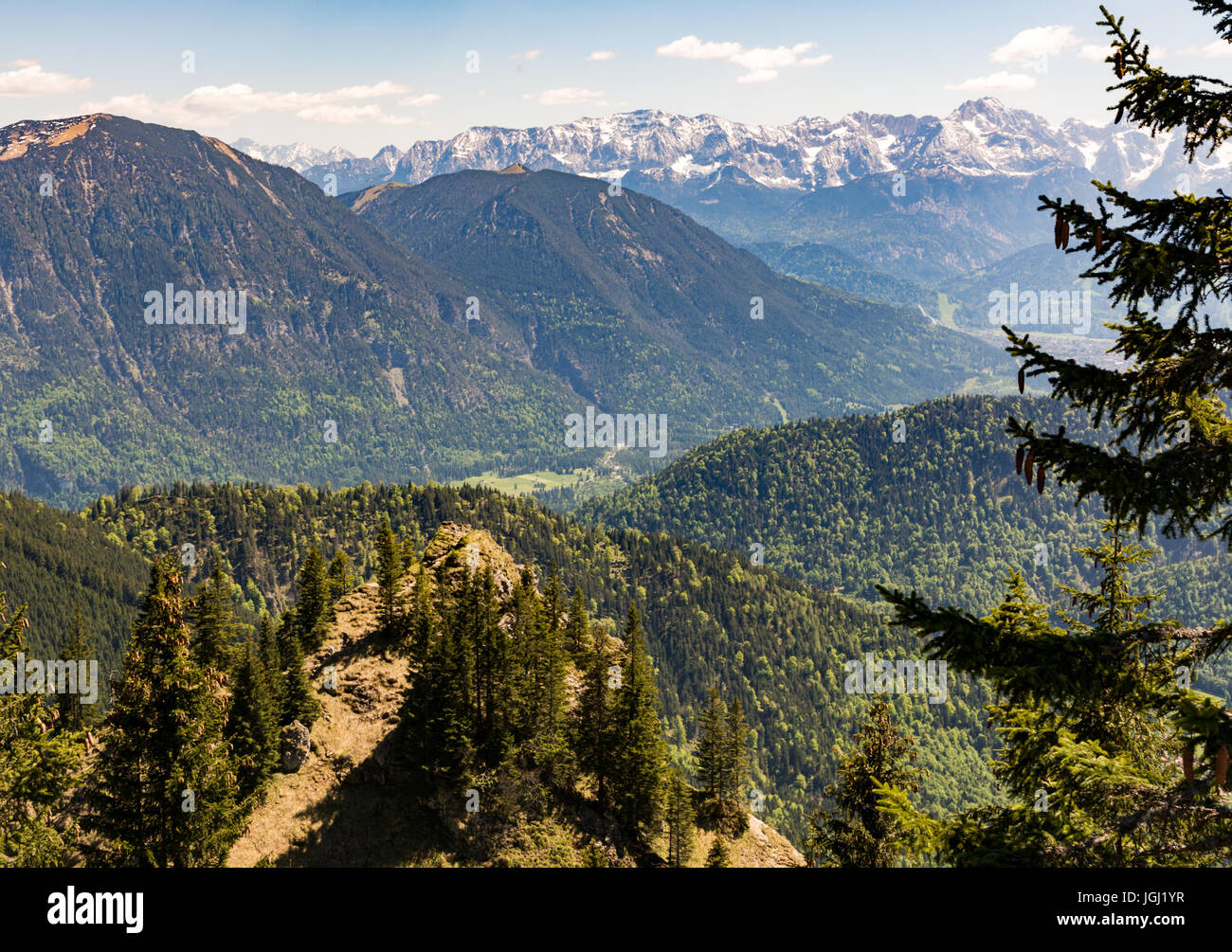 Idyllic Bavarian mountain landscape (Germany Stock Photo - Alamy