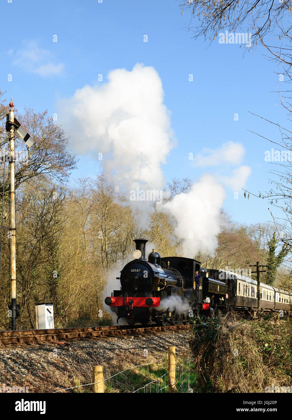 Double headed steam train hi-res stock photography and images - Alamy