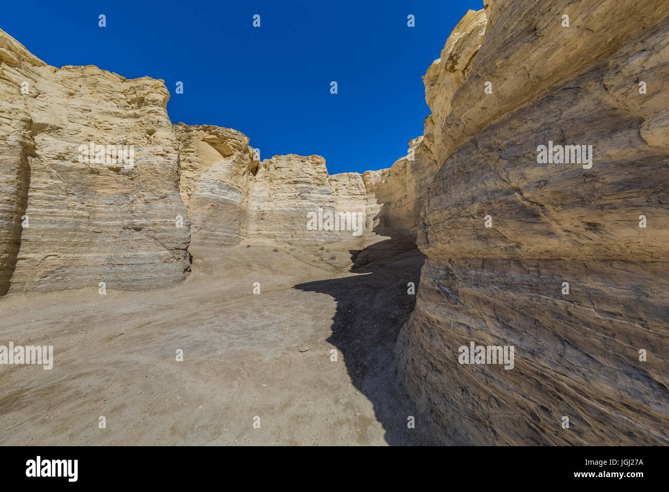 Niobrara Chalk formations at Monument Rocks, aka Chalk Pyramids, the ...