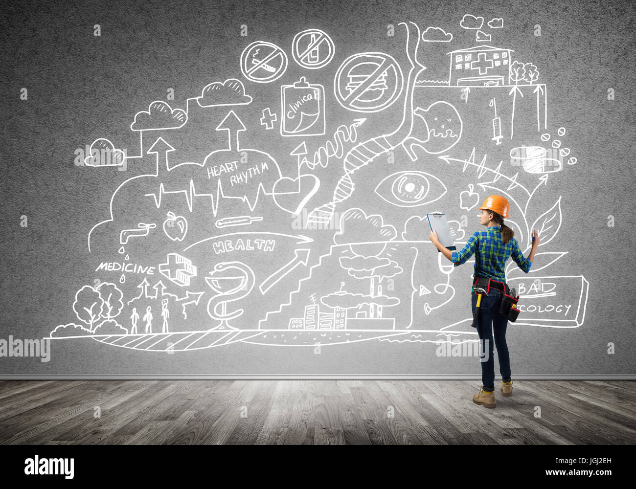 Industrial construction and maintenance Stock Photo - Alamy