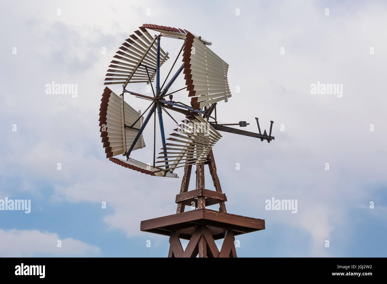 Waupans windmill, originally from Arcadia, Nebraska, and moved to ...