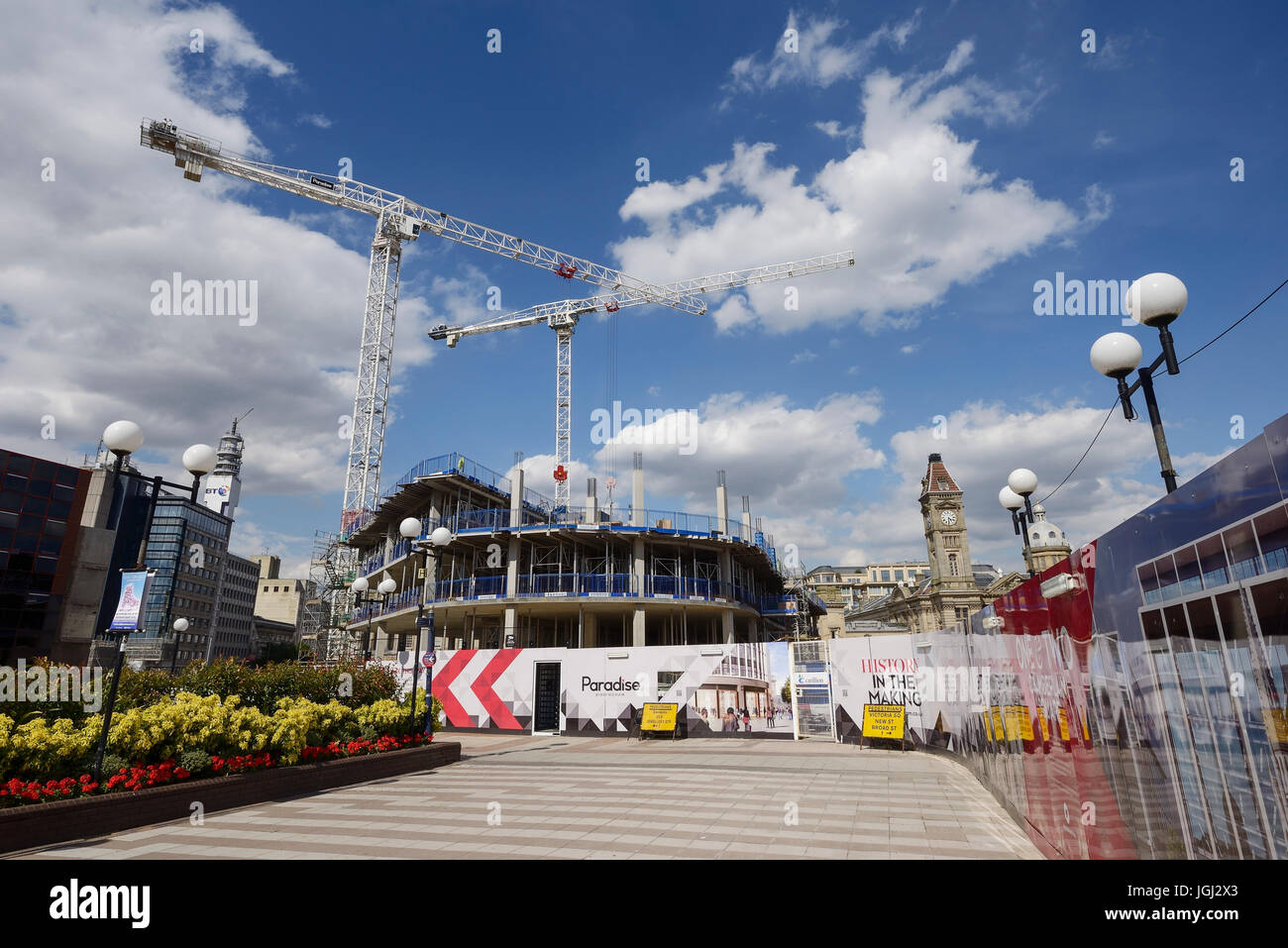 Construction work being undertaken on the site of the old library in ...