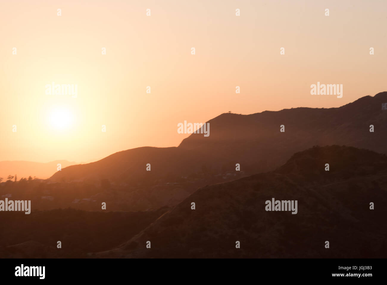Hike to Griffith observatory los angeles during sunset and night, with ...