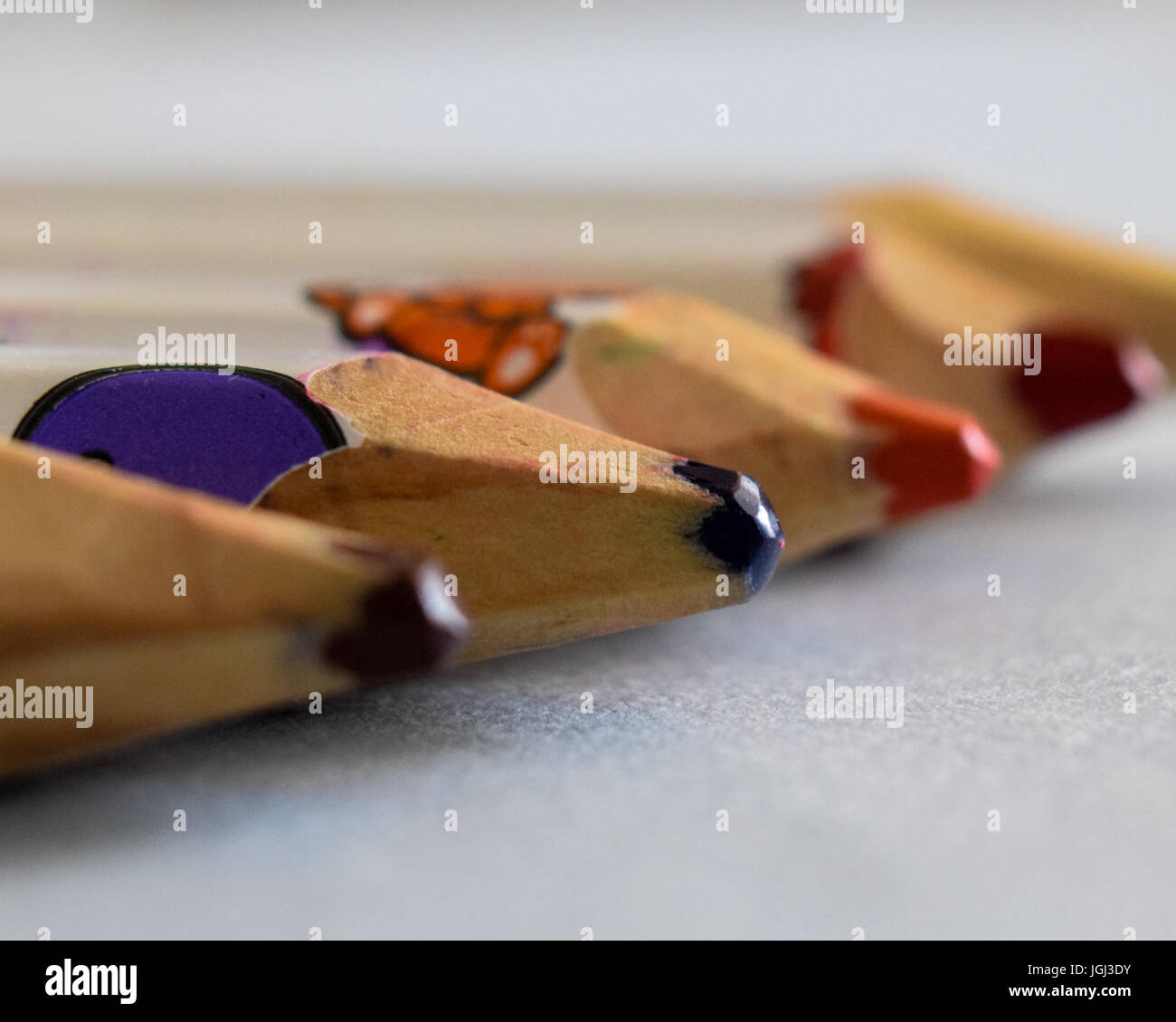 Close up sharpened yellow pencil hi-res stock photography and images ...