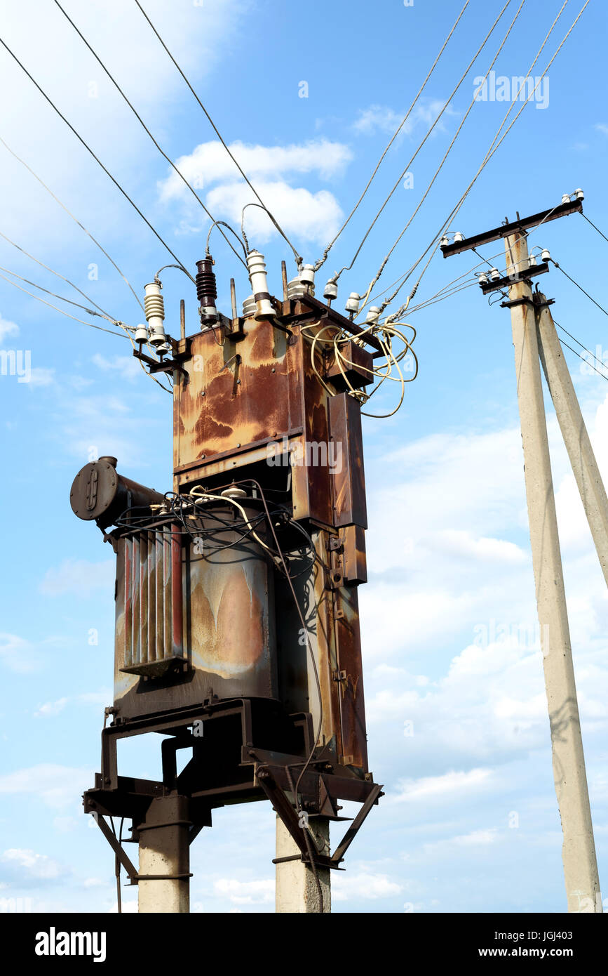 Electrical transformation station electricity hi-res stock photography ...
