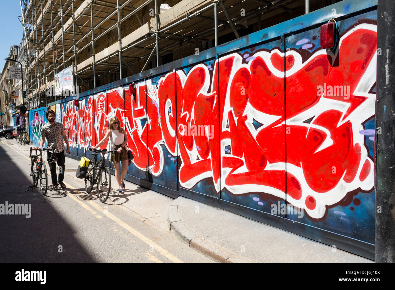 Graffiti on Leonard Street in Shoreditch, London, UK Stock Photo - Alamy