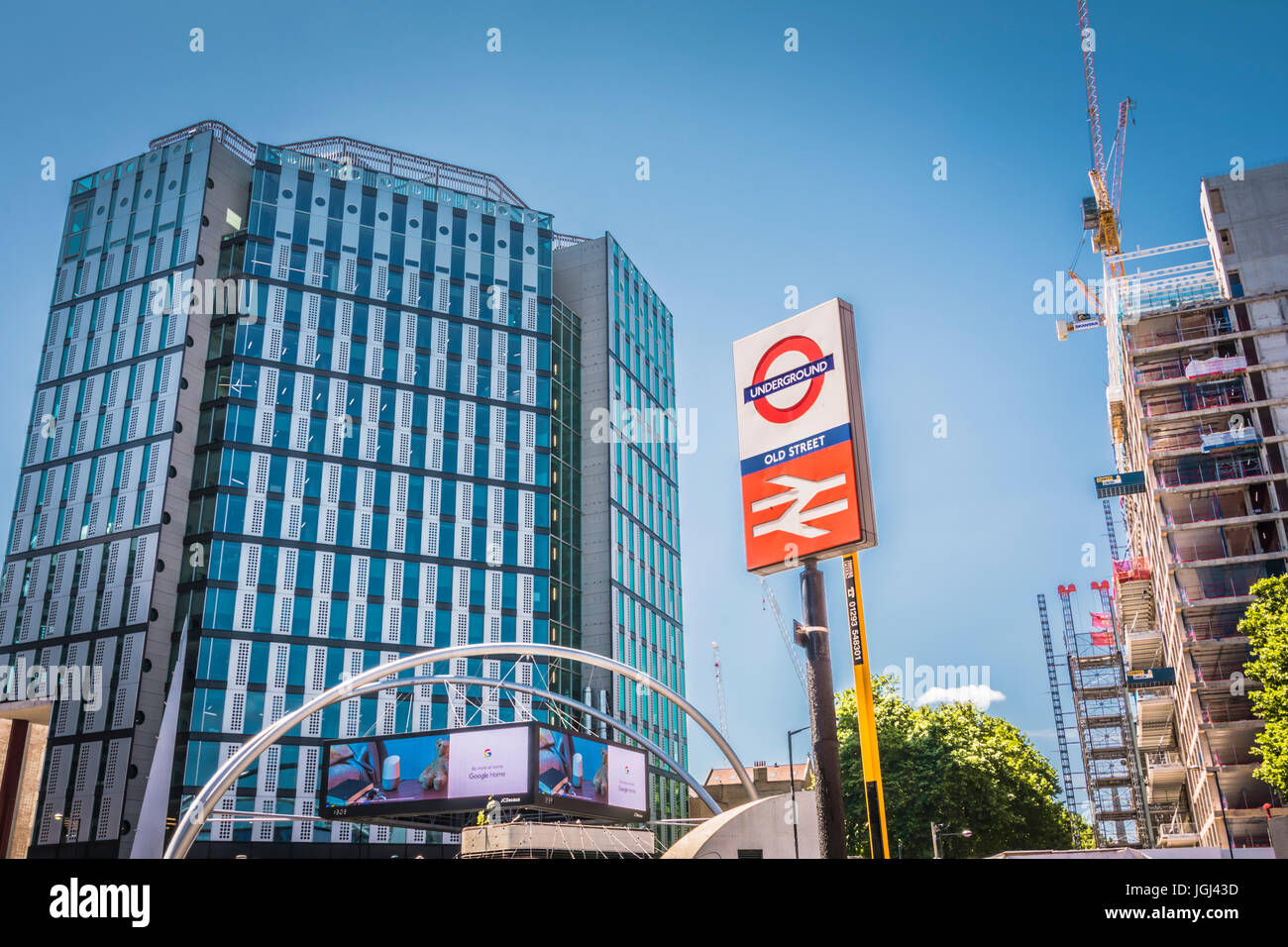 Silicon Roundabout in Old Street, London, UK, a digital hub for ...