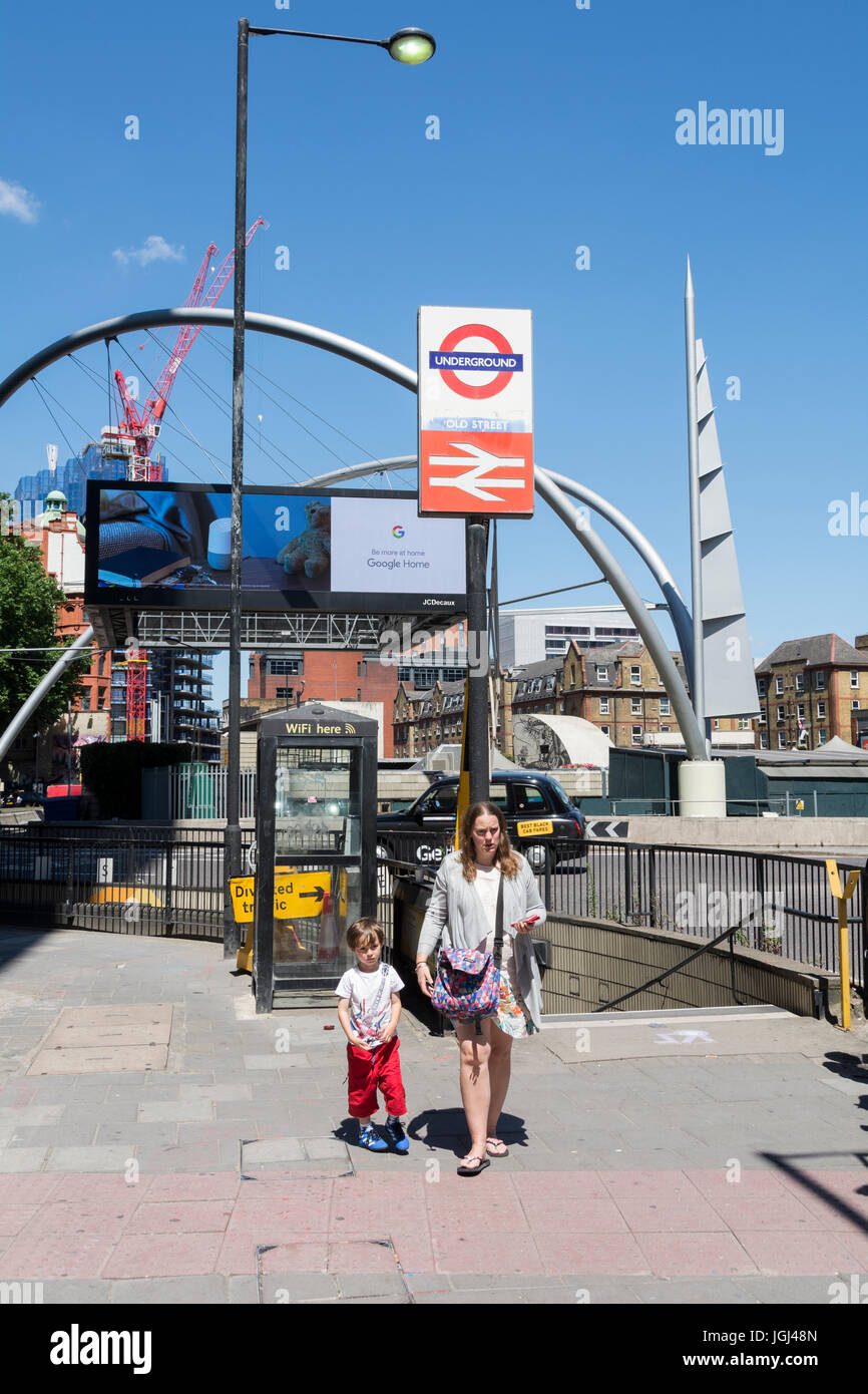 The Old Street roundabout in the City of London, UK Stock Photo - Alamy