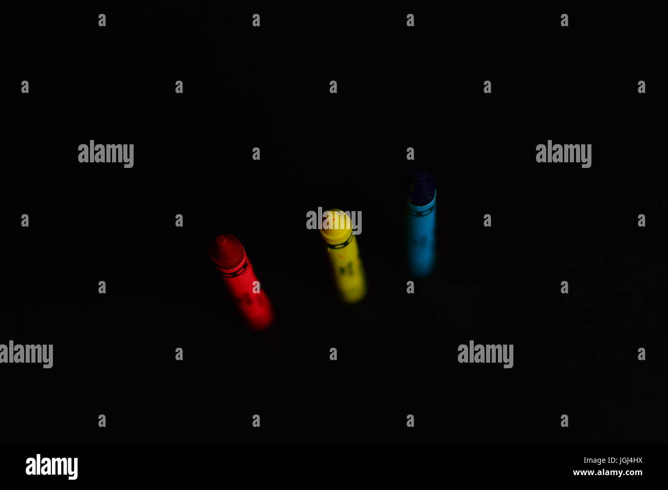 Primary Color Crayons Stock Photo - Alamy