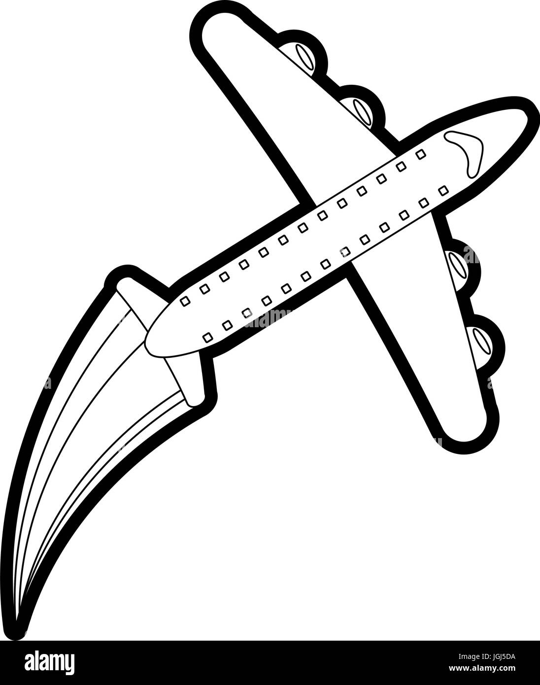 airplane vector illustration Stock Vector Image & Art - Alamy