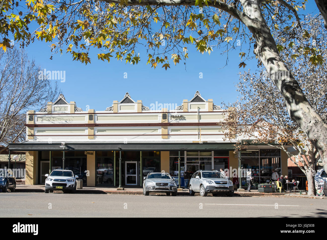 Edwardian architecture shop facade at Barraba NSW Australia Stock Photo ...