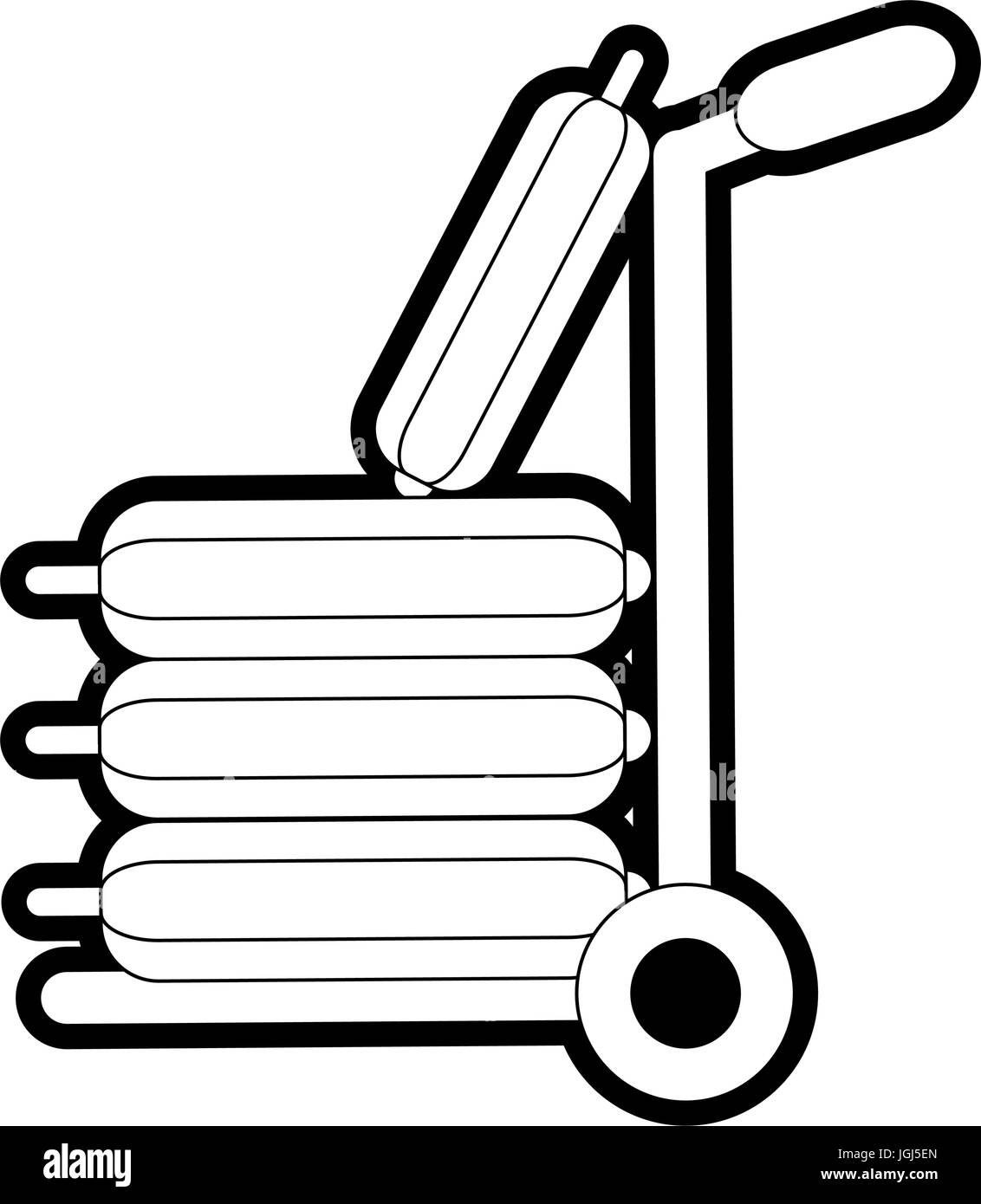 platform trolley vector illustration Stock Vector Image & Art - Alamy