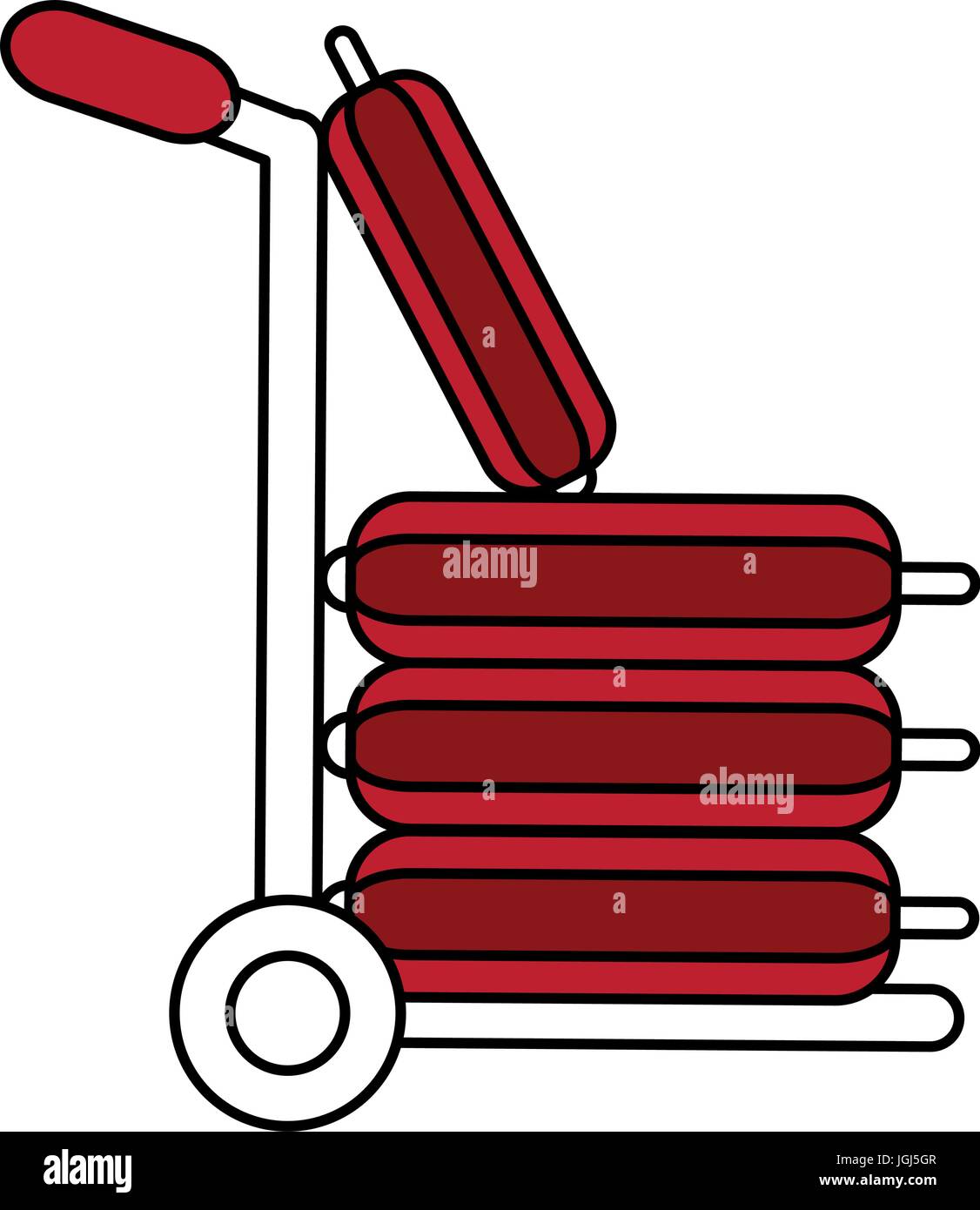 trolley platform vector illustration Stock Vector Image & Art - Alamy