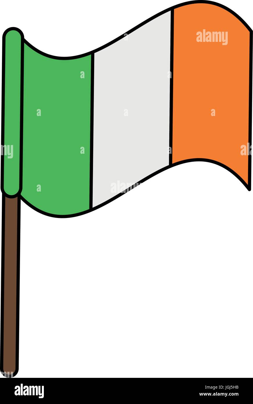 Ireland flag design Stock Vector Image & Art - Alamy