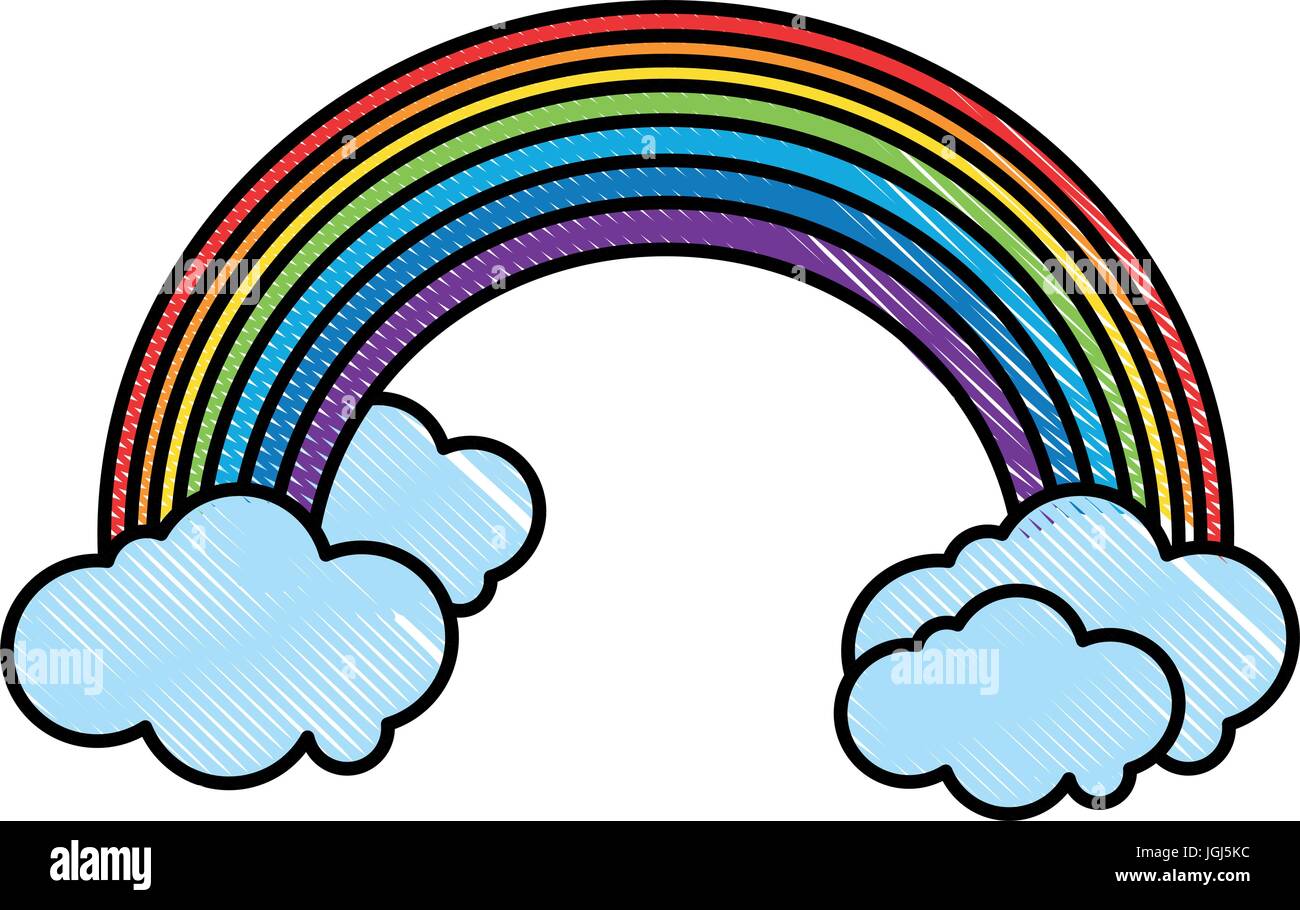 Rainbow vector illustration Stock Vector Image & Art - Alamy