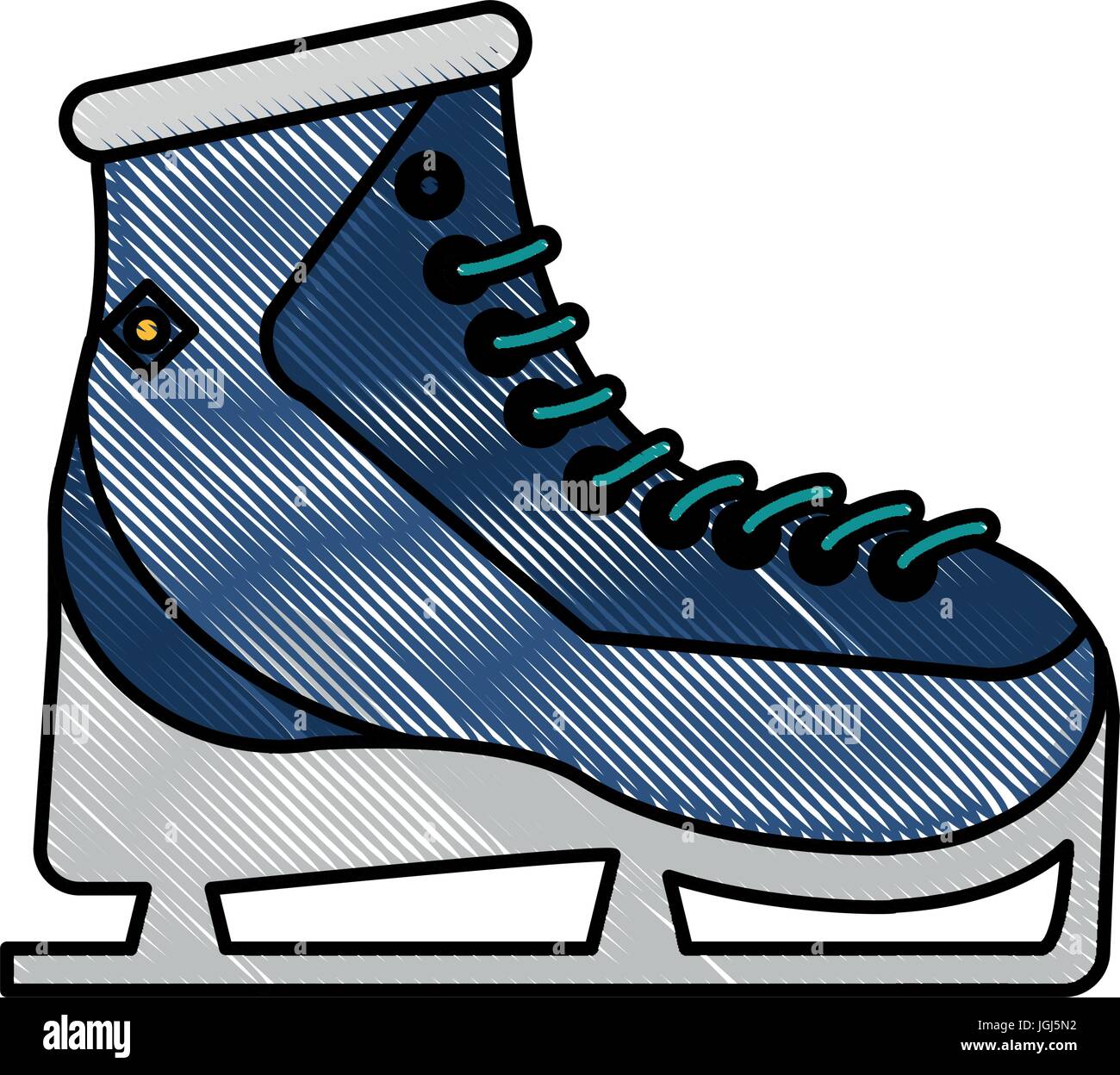 Ice skates vector illustration Stock Vector Image & Art - Alamy