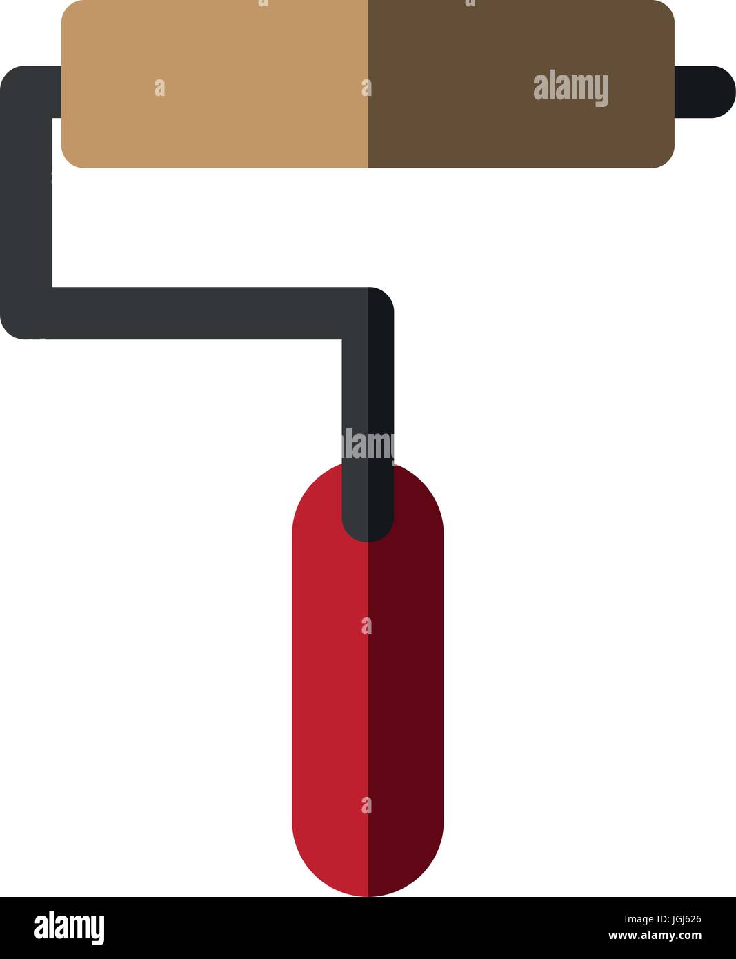 Roller brush dirty in Stock Vector Images - Alamy