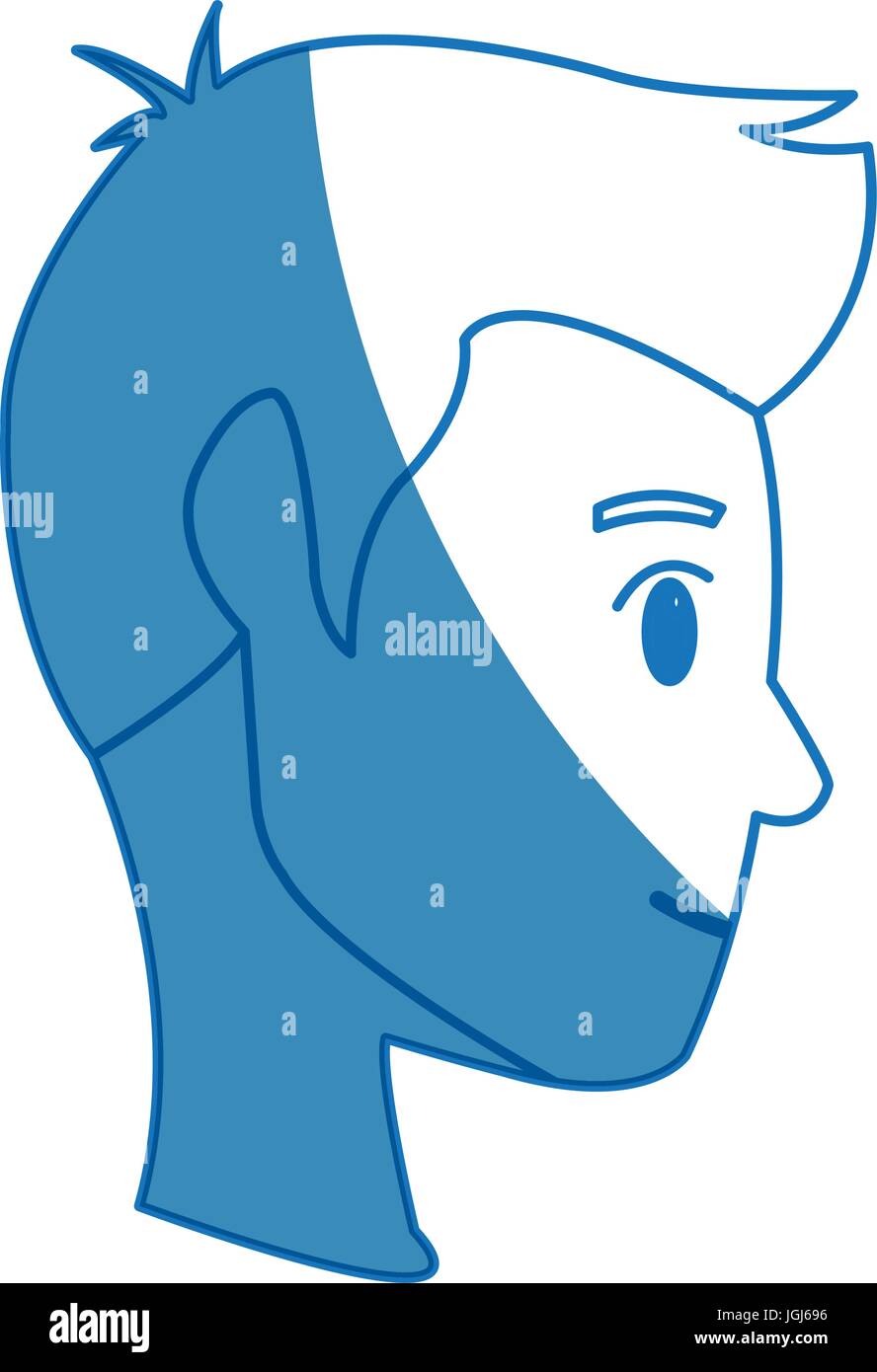 profile man young character people cartoon Stock Vector Image & Art - Alamy