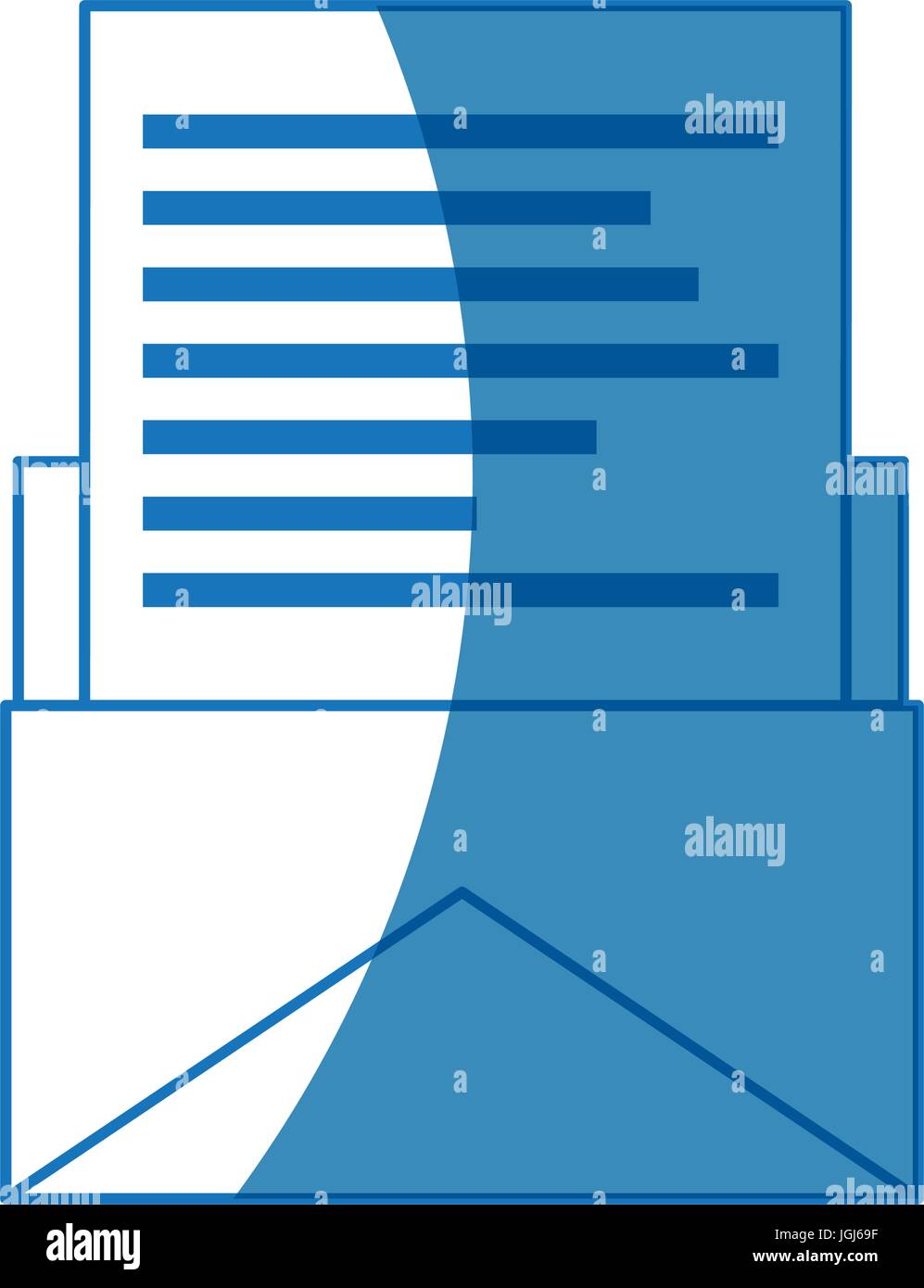 email paper envelope message postal communication vector illustration ...