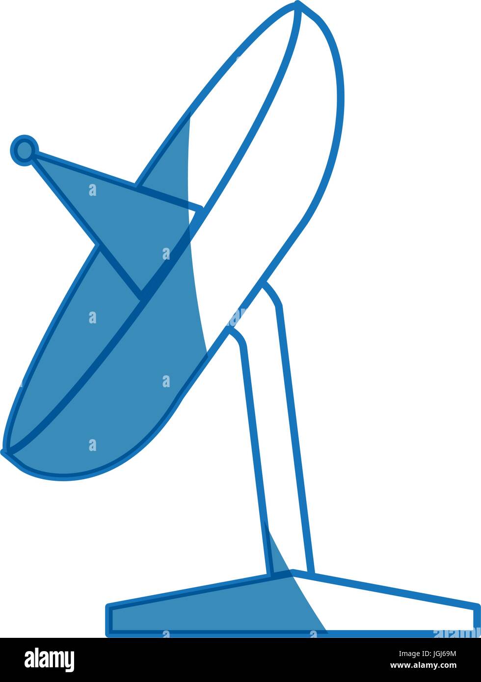 satellite dish antenna for broadcast communication Stock Vector Image ...