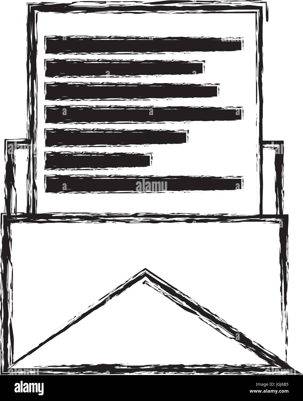 email paper envelope message postal communication vector illustration ...