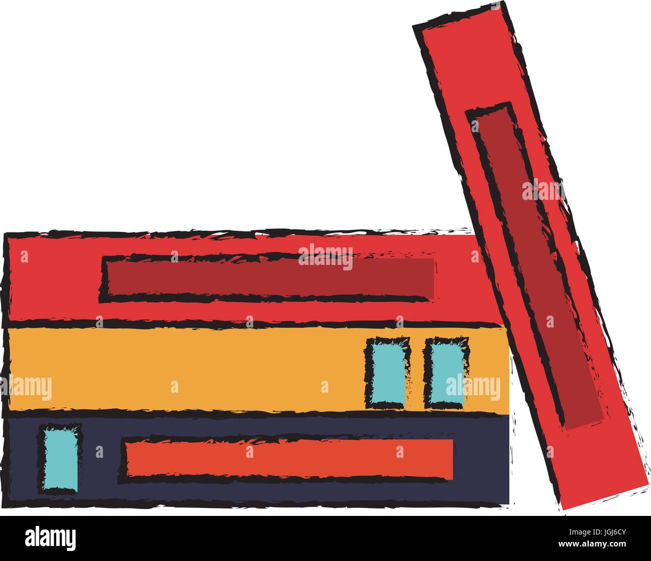 stack book literature encyclopedia learn office Stock Vector Image ...