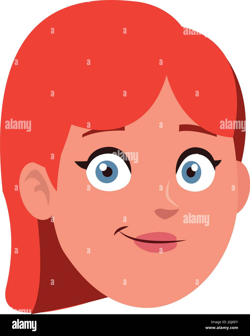 cartoon profile woman young office staff Stock Vector Image & Art - Alamy