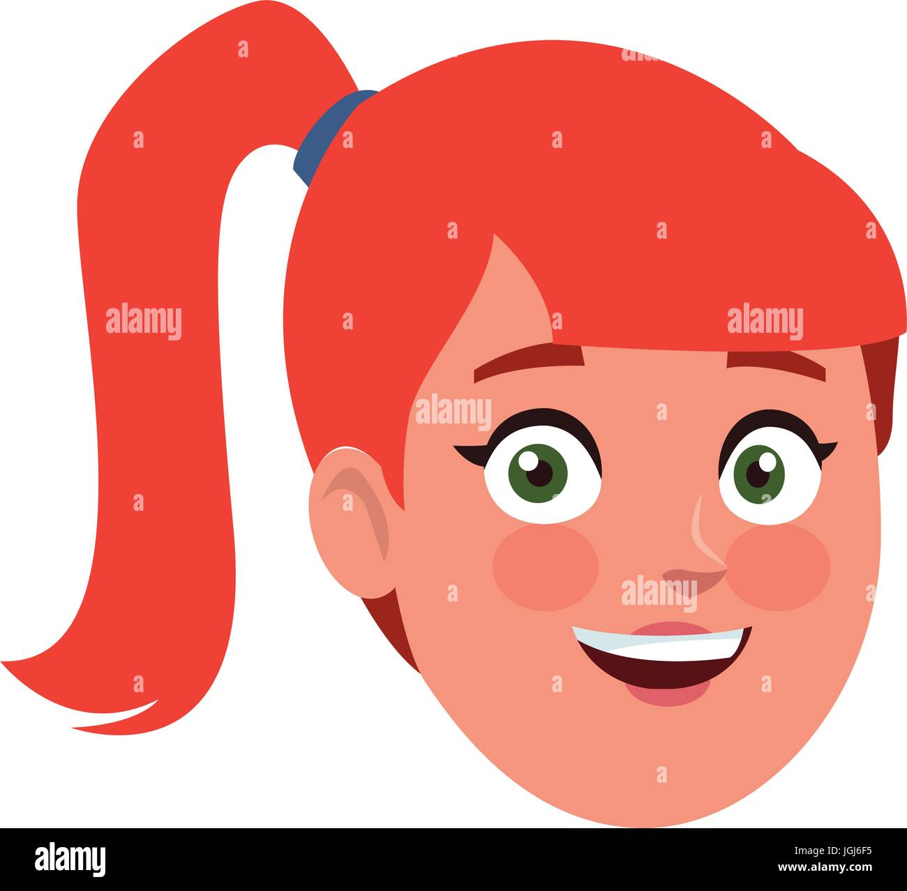 cartoon profile woman young office staff Stock Vector Image & Art - Alamy