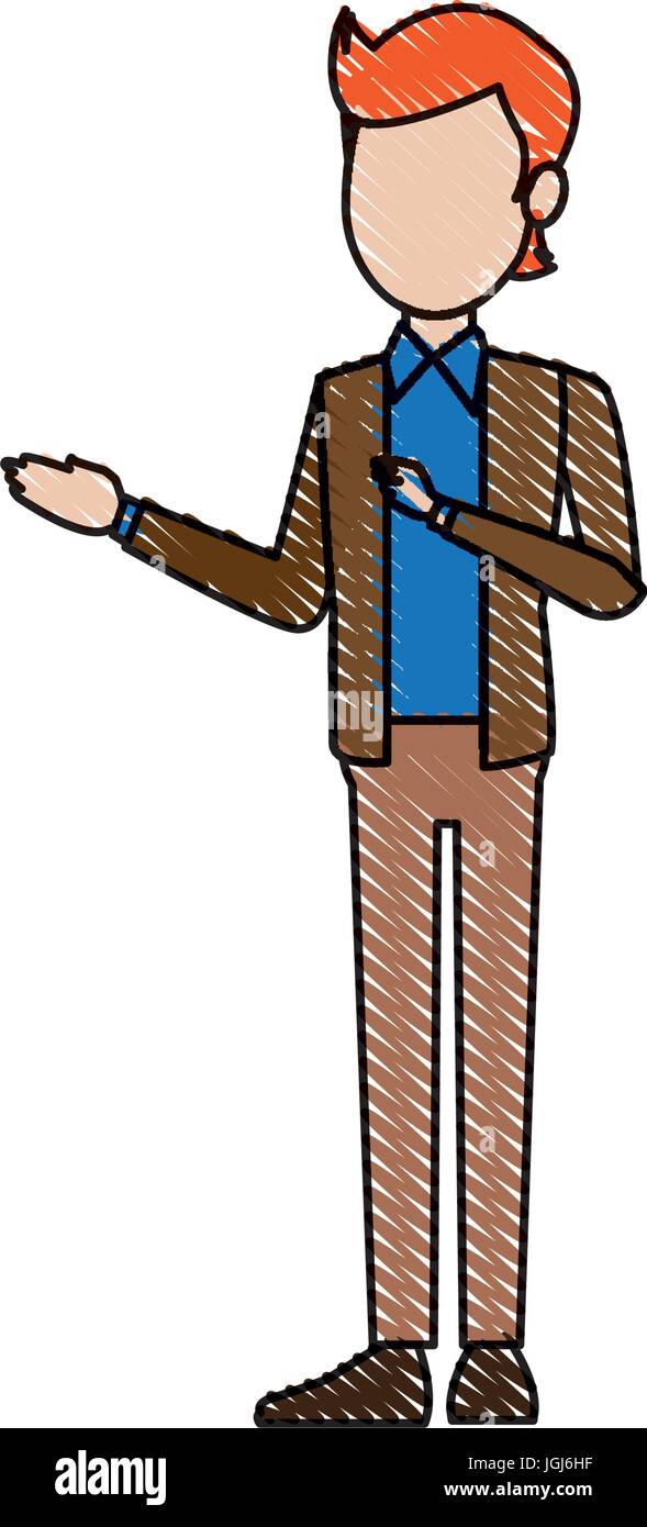 Business colleague standing discussing Stock Vector Images - Alamy