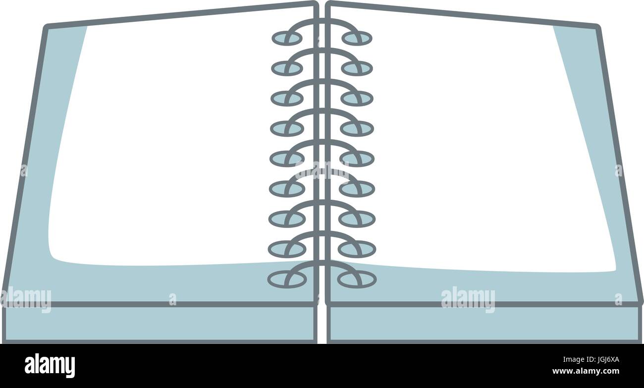 open notebook spiral write supply work Stock Vector Image & Art - Alamy