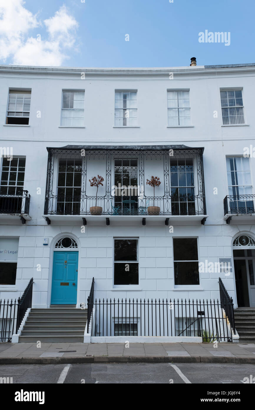 Street scenes from Cheltenham. Georgian terraced houses in Royal ...