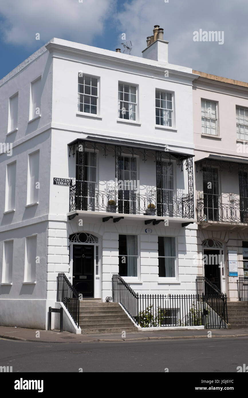 Street scenes from Cheltenham.Terraced properties Stock Photo - Alamy