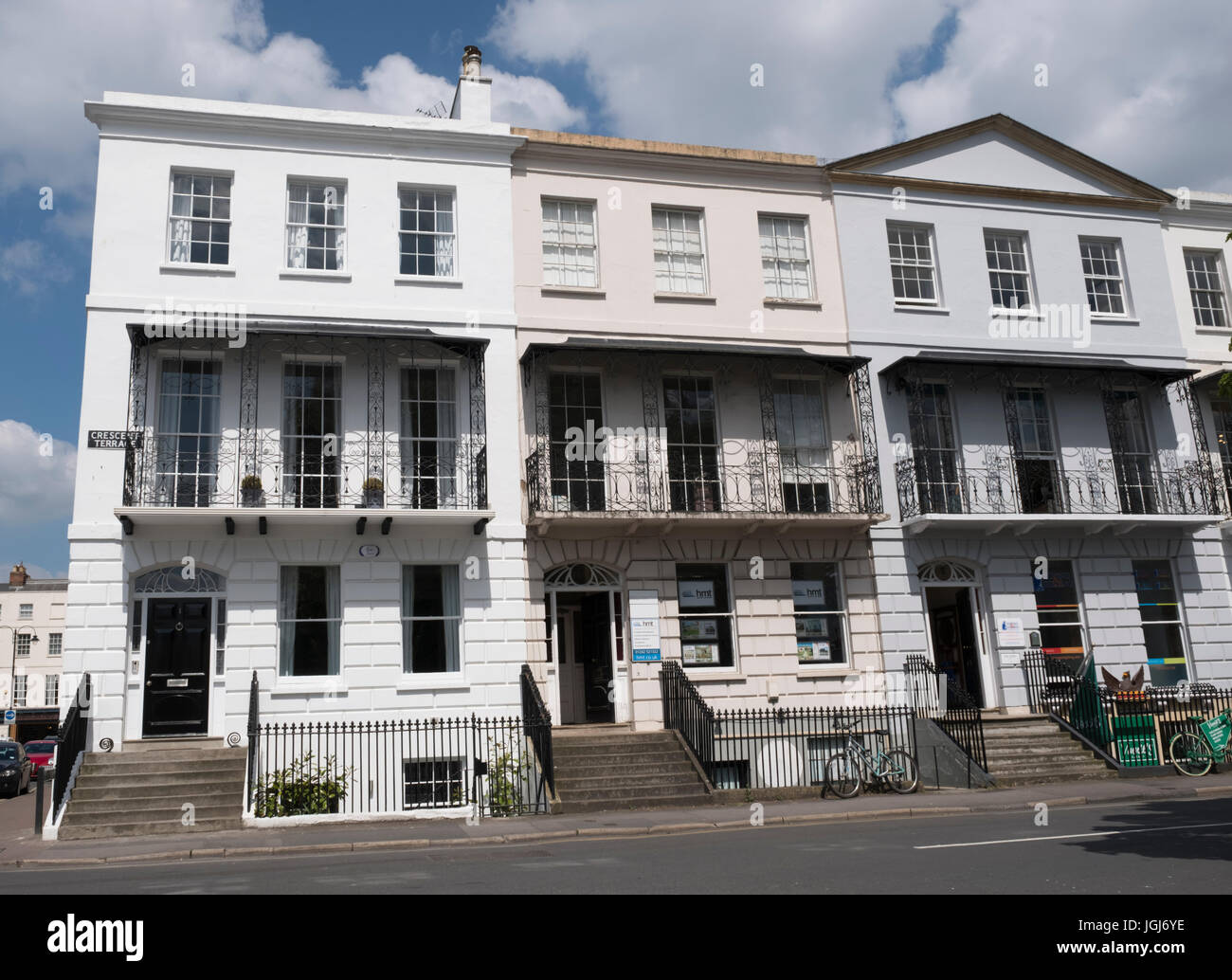 Street scenes from Cheltenham.Terraced properties Stock Photo - Alamy
