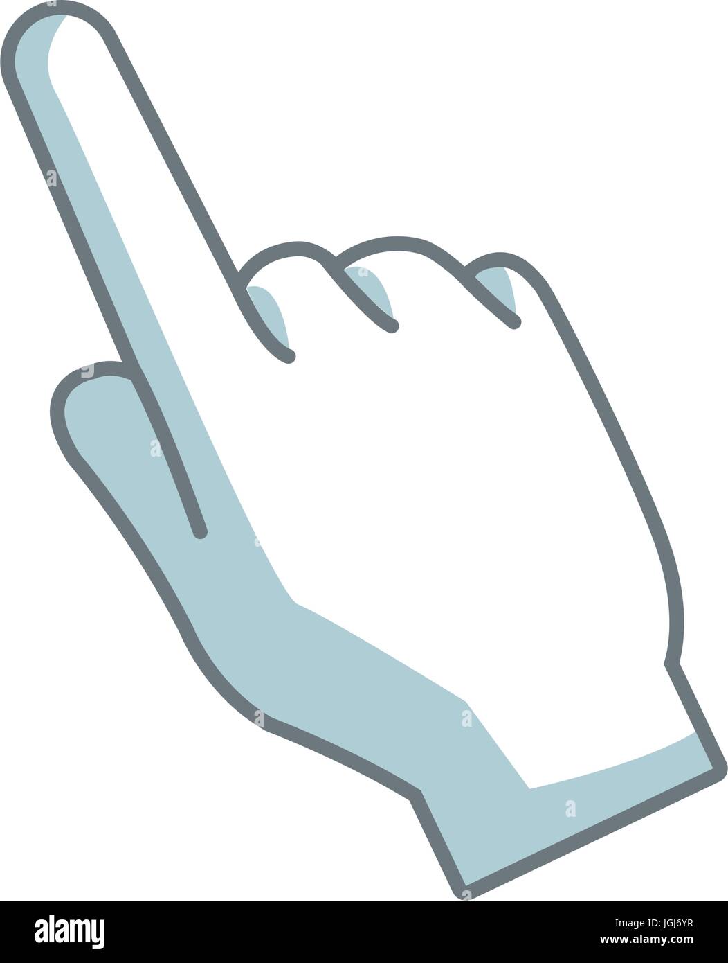 hand pointing cursor finger symbol Stock Vector Image & Art - Alamy