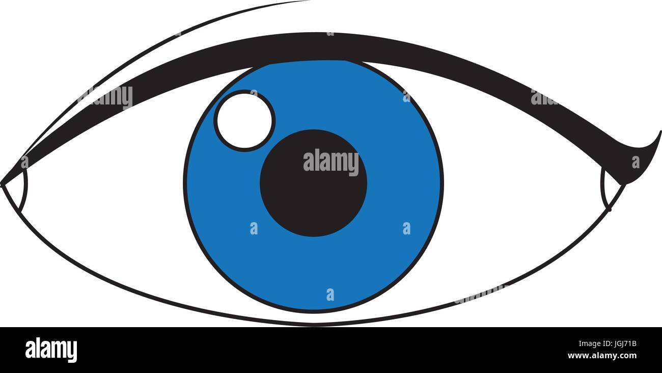 eye people cartoon watch optic icon Stock Vector Image & Art - Alamy