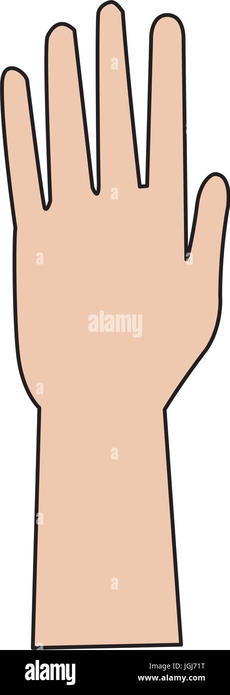 Middle finger outstretched Stock Vector Images - Alamy