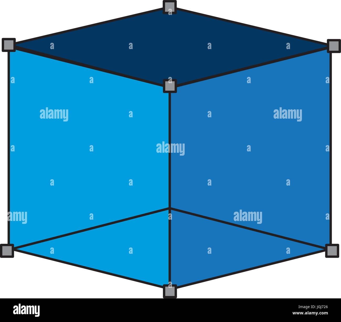 cube 3d graphic design abstract perspective Stock Vector Image & Art ...