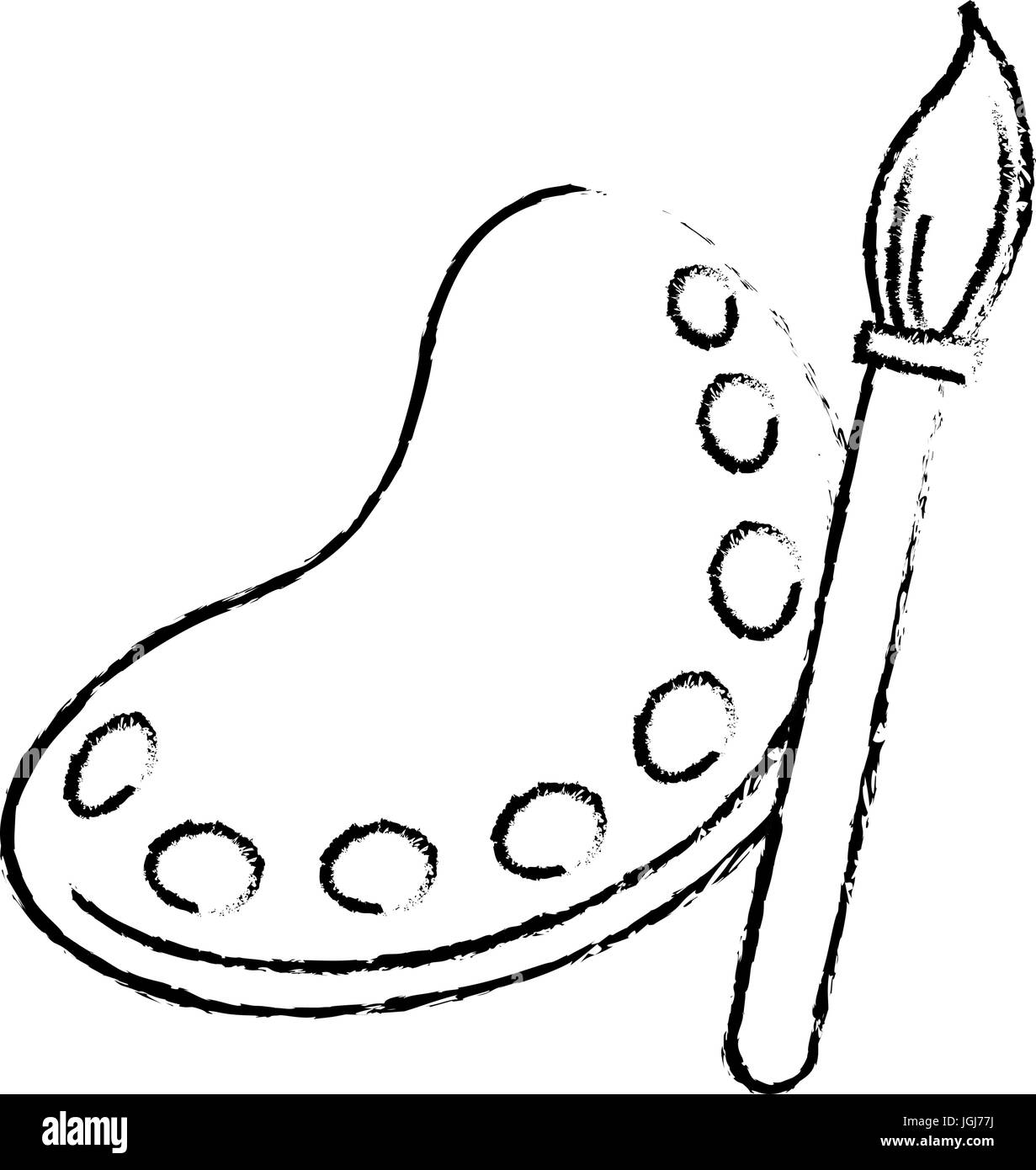 paint brush palette color design element Stock Vector Image & Art - Alamy