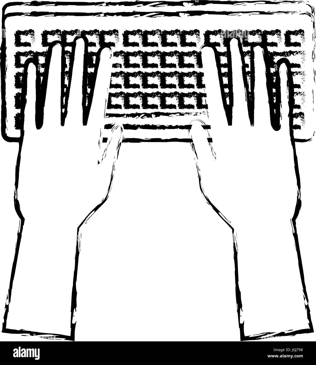 Workstation typing Stock Vector Images - Alamy