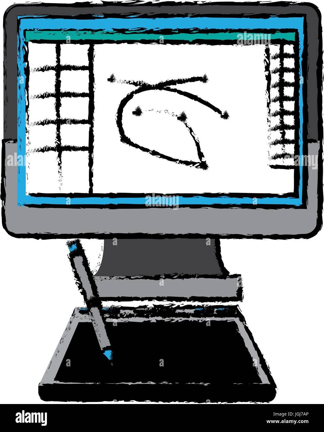 computer graphic design pencil digital for web Stock Vector Image & Art ...