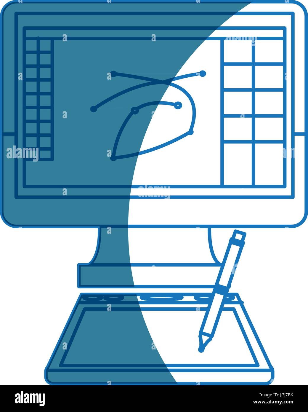 Designing tablet Stock Vector Images - Alamy