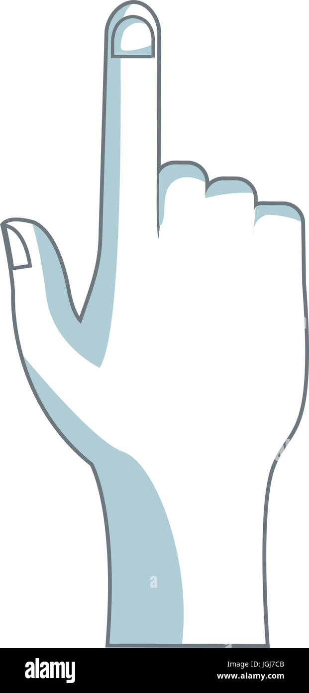 human hand pointing finger touch concept Stock Vector Image & Art - Alamy
