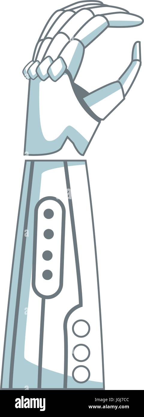 Futuristic black robot arm Stock Vector Images - Alamy