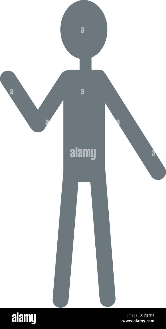 man stand person icon pictogram Stock Vector Image & Art - Alamy